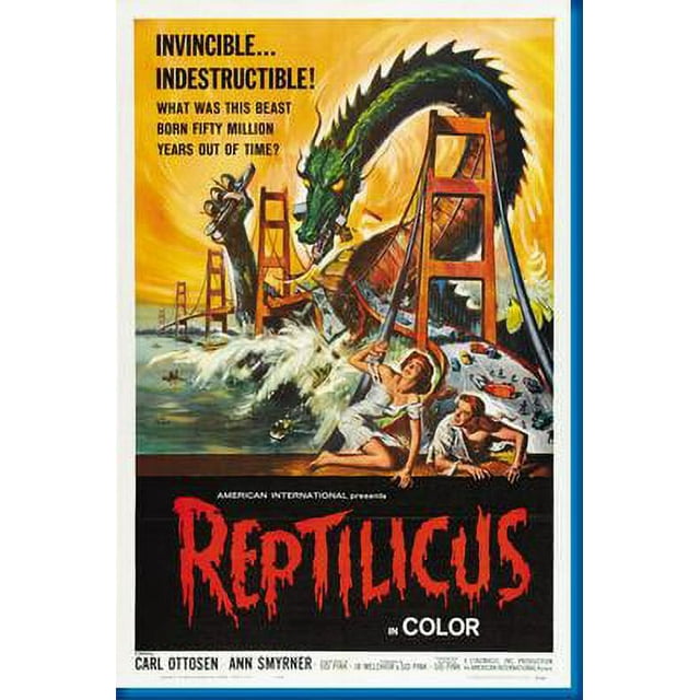Reptilicus Movie Poster 16x24 Poster Medium Art Poster 16x24 Unframed ...