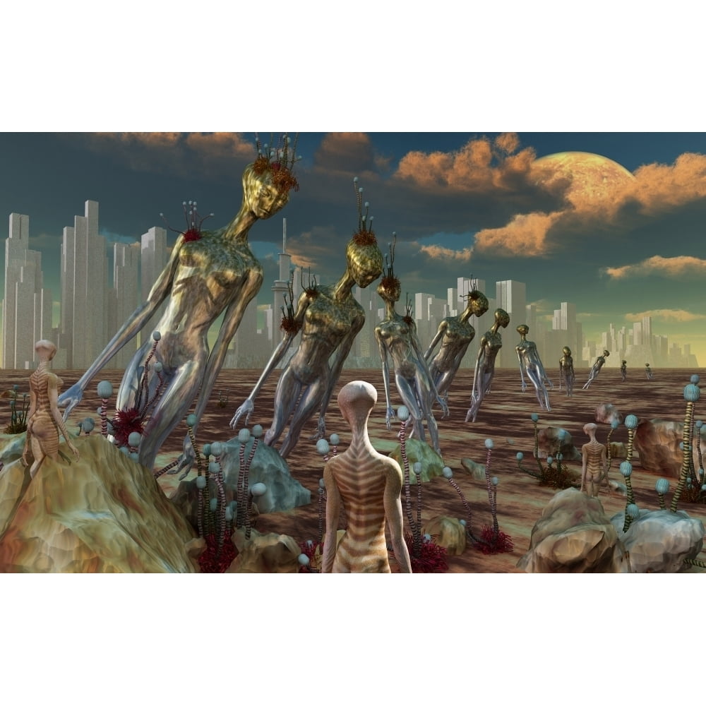 Reptoid aliens discover remnants of their ancestors ancient past Poster ...