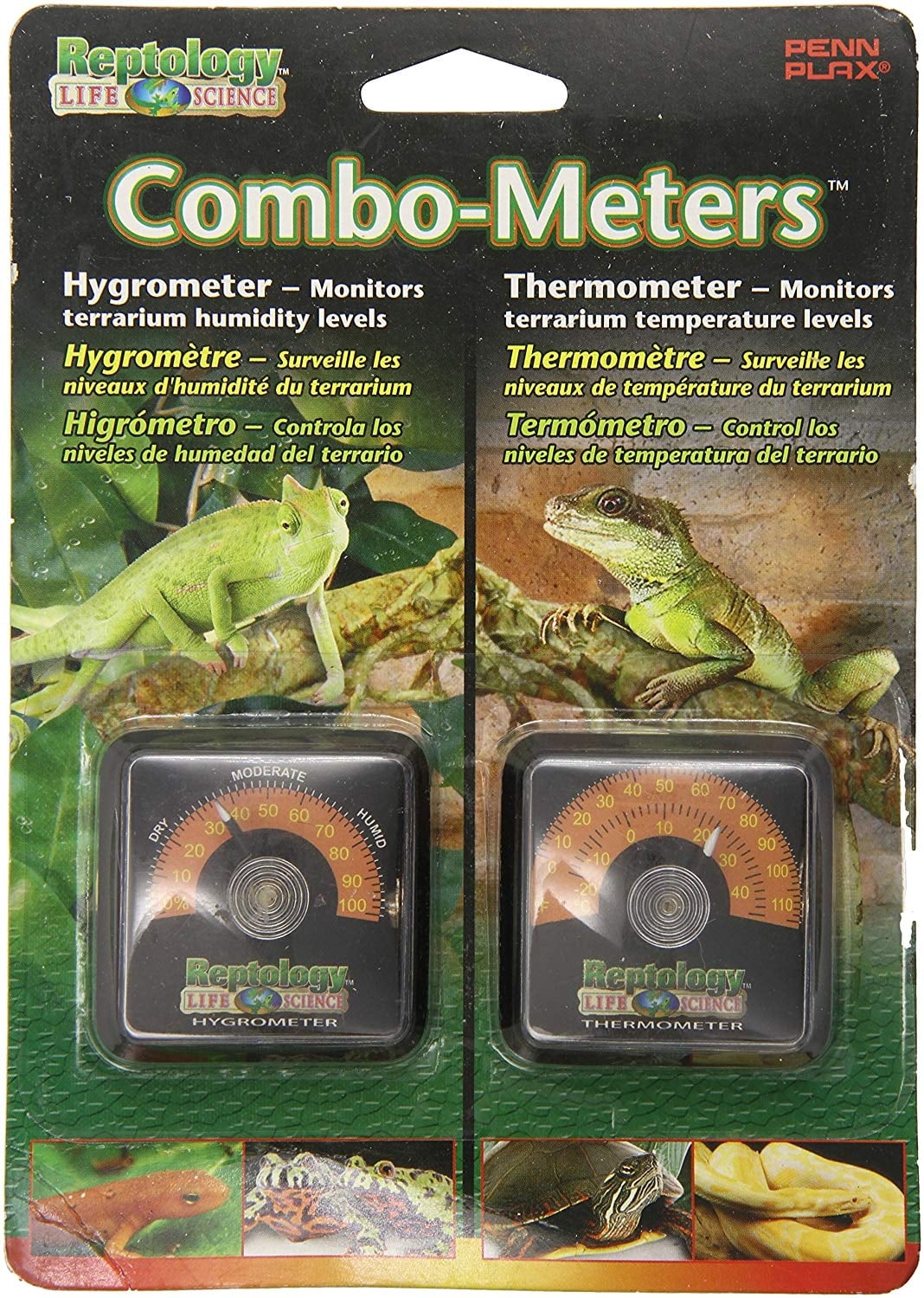 Reptology Reptile Combo Meters Hygrometer and Thermometer - Walmart.com