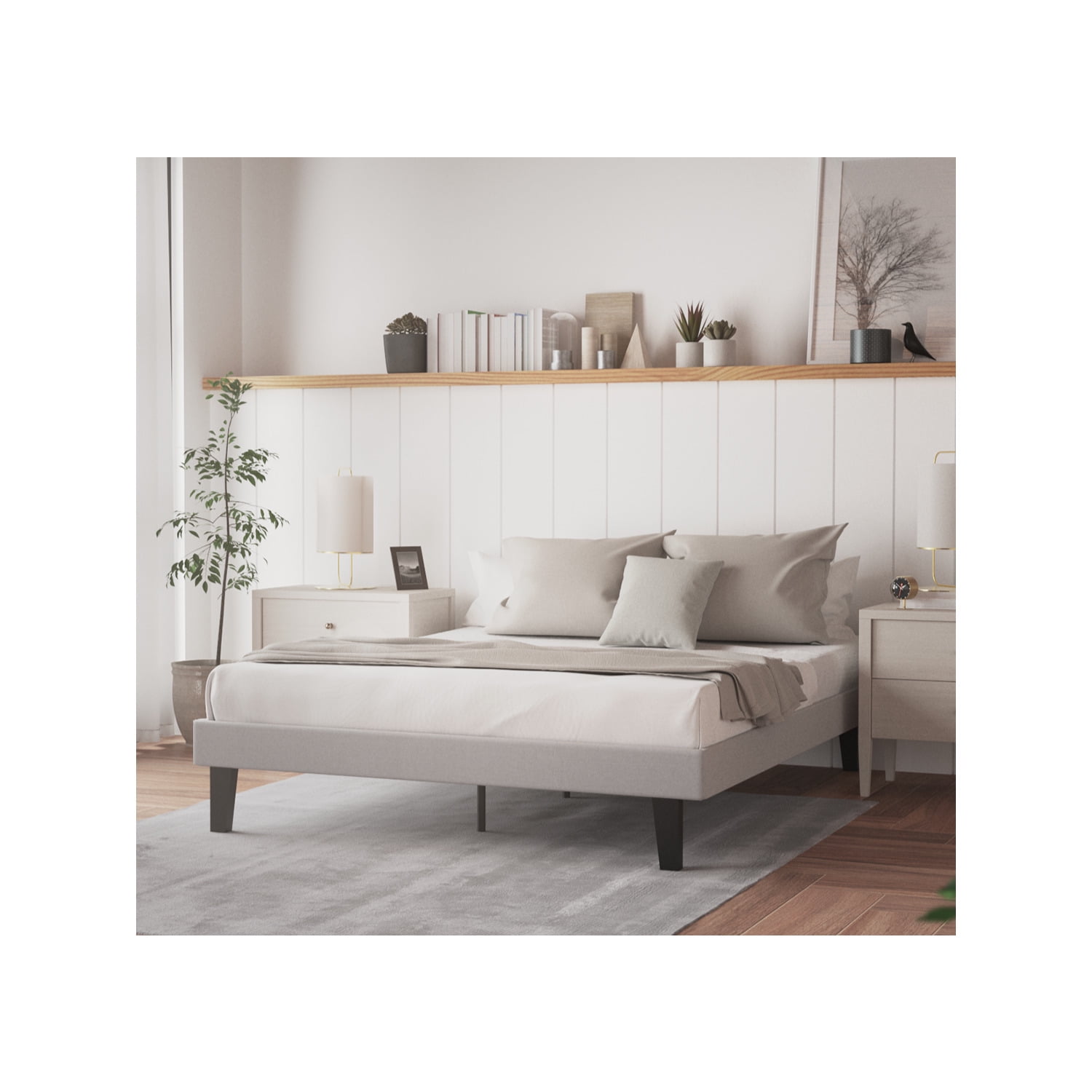 Republic Design House 14" Modnova Platform Bed Frame with 8" Modnova ...