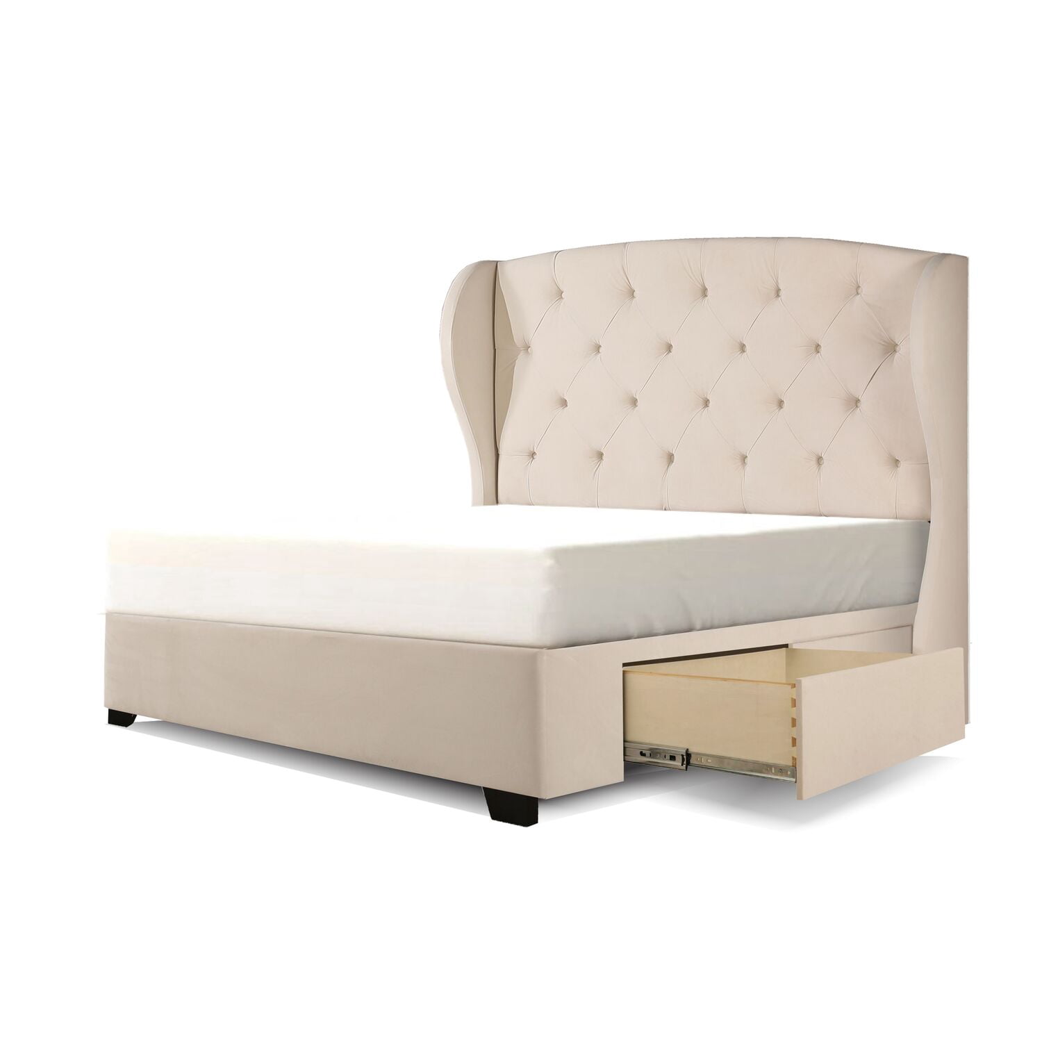 Republic Design House Asher Upholstered "Ever-Strong" Platform Bed with ...