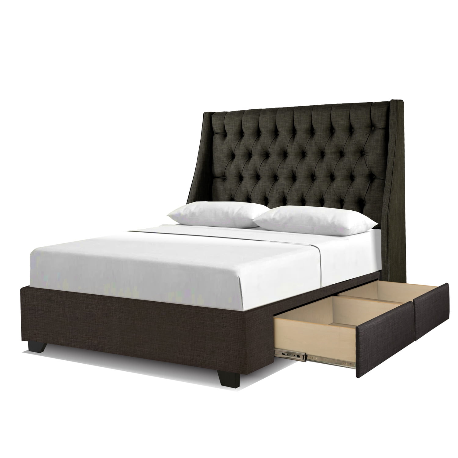 Republic Design House Oxford Upholstered "Ever-Strong" Platform Bed ...