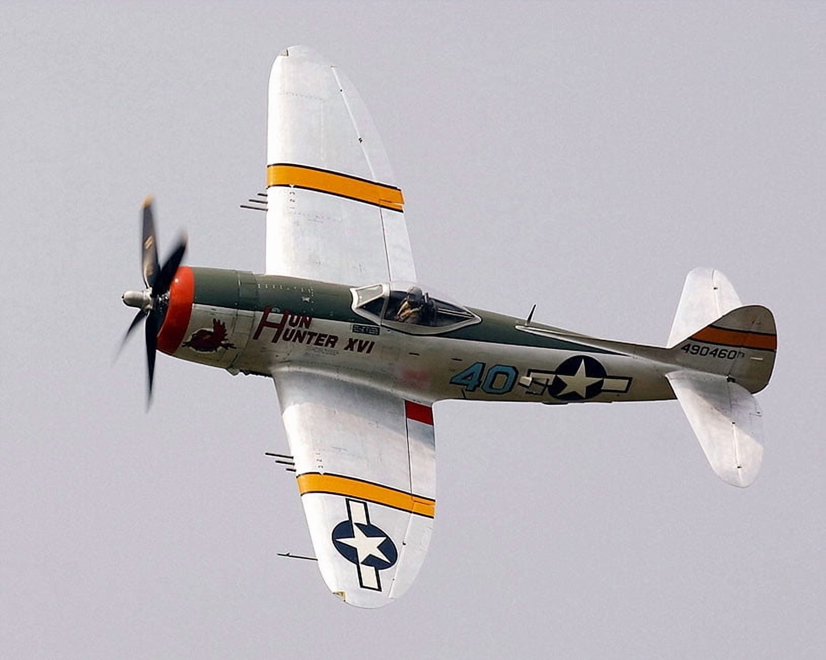 Republic P-47 Thunderbolt Fighter Plane Style -1 - 24x36 Inch Glossy ...