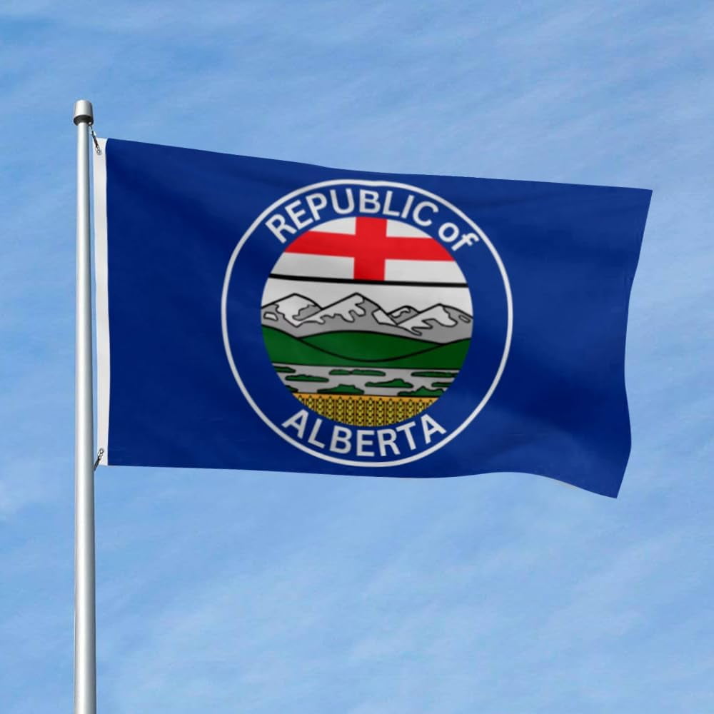 Republic of Alberta Flag Banner 3x5ft Vivid Color Double Stitched with ...