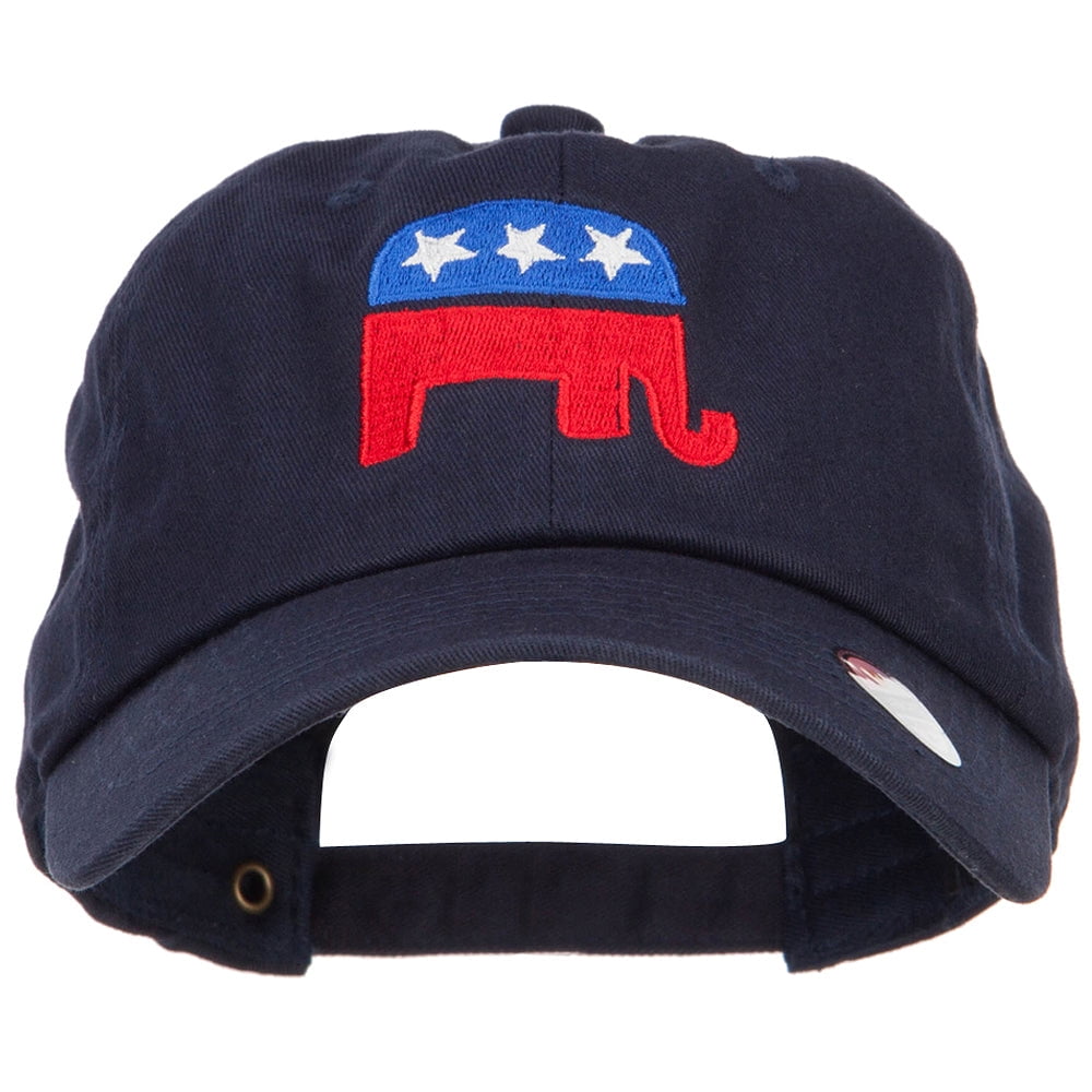 Republican Elephant USA Embroidered Unstructured Cap - Navy OSFM ...