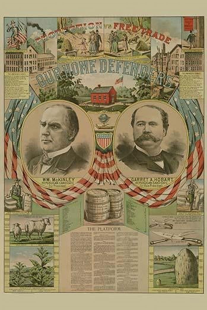 Republican Party presidential campaign poster shows head-and-shoulder ...
