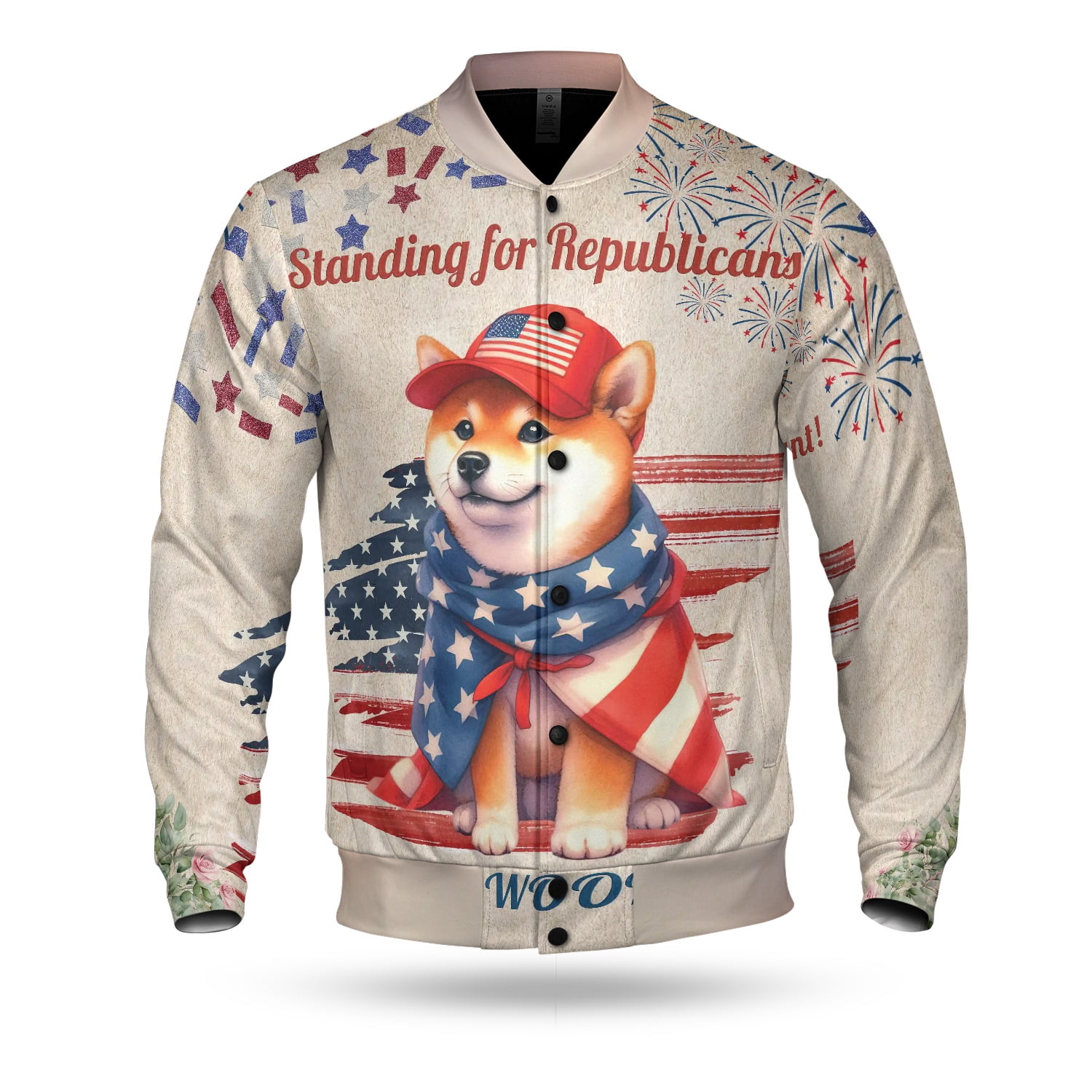 Republican Shiba Inu Making Woof Count Election 2024 All Over Print 3D ...