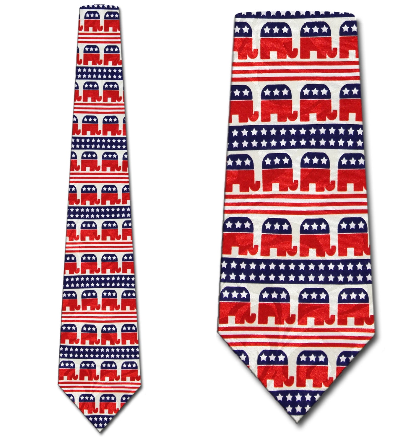 Republican Stripe (White) Necktie Mens Tie - Walmart.com