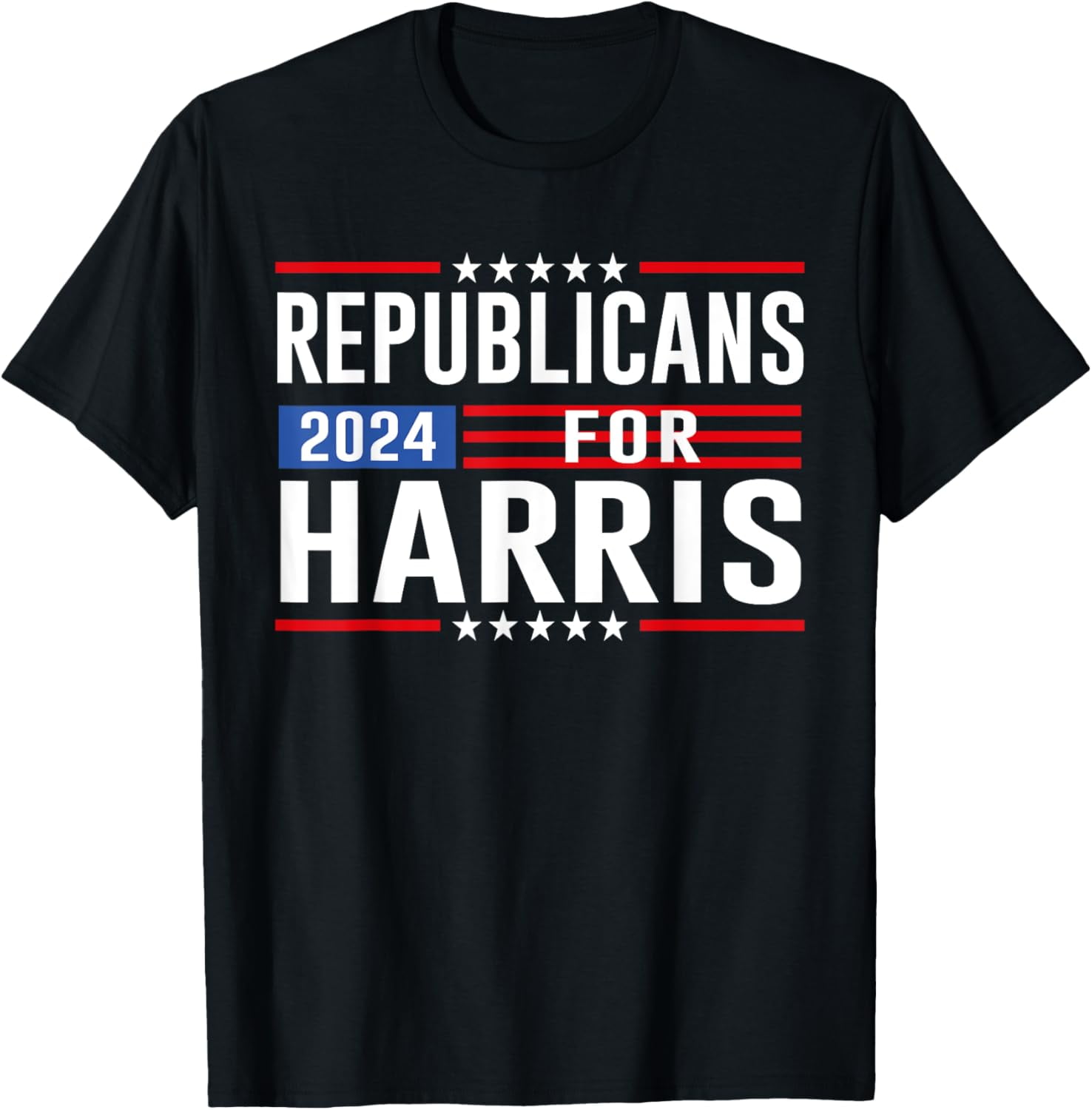 Republicans For Harris 2024 Tim Harris Walz 47 Vote T-Shirt - Walmart.com
