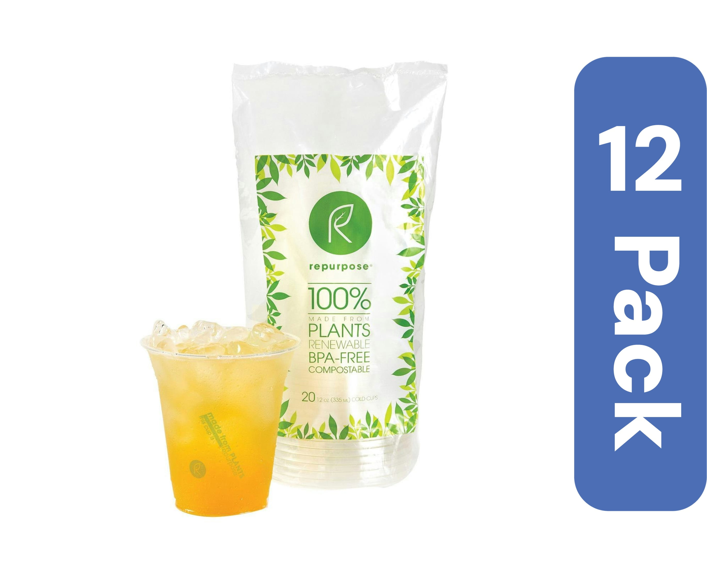 Repurpose Cold Cups 12 oz 20 Pc (Pack Of 12) - Walmart.com