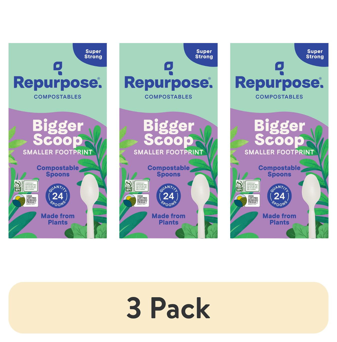 (3 pack) Repurpose Compostable Spoons, 24ct - Walmart.com