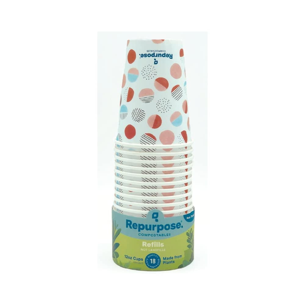 Repurpose Compostables Refills 12oz Cups - 18 Cups - Walmart.com