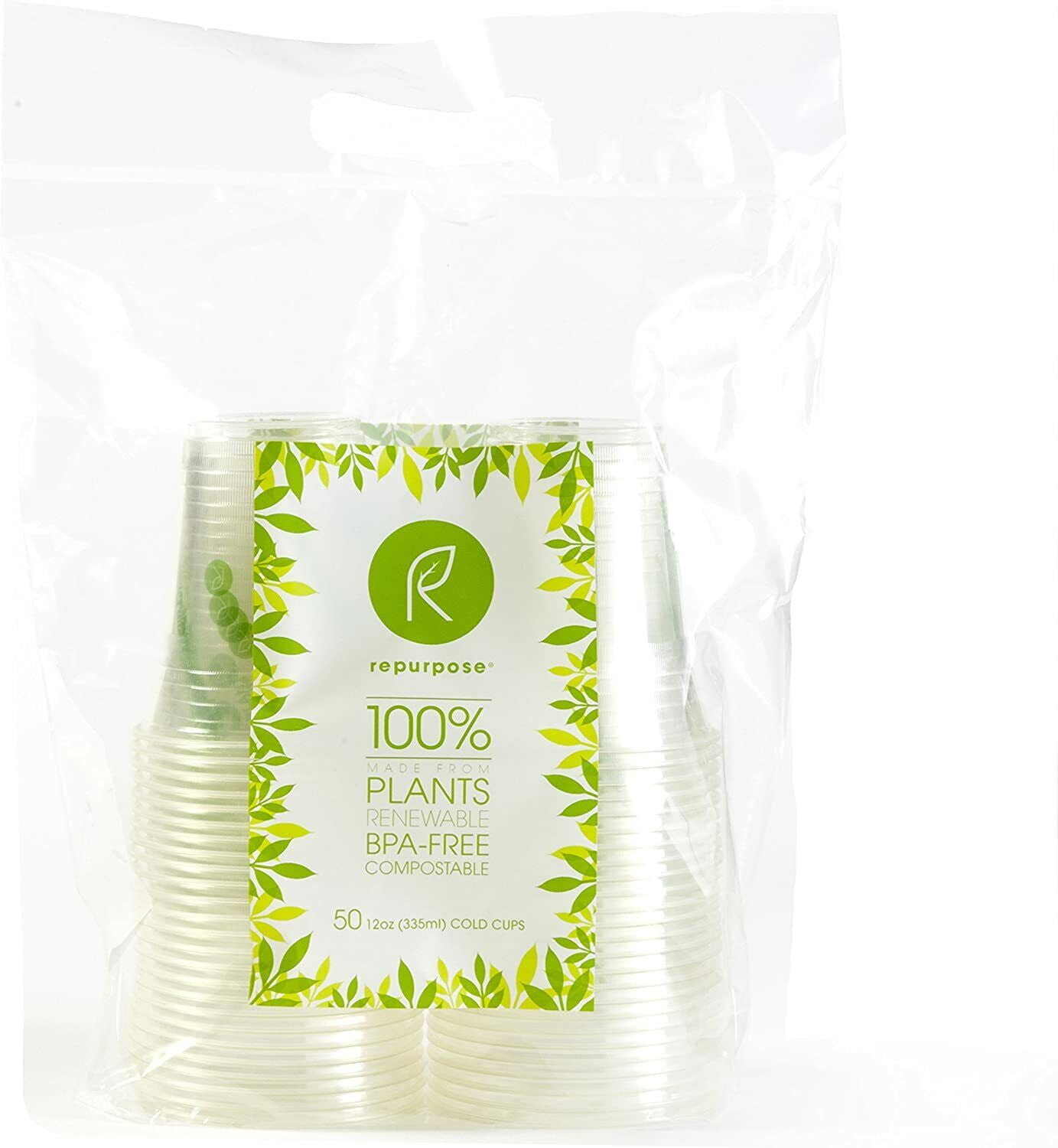 Repurpose - Plant Based Cold Cups 12 oz. - 50 Count (PACK OF 1 ...