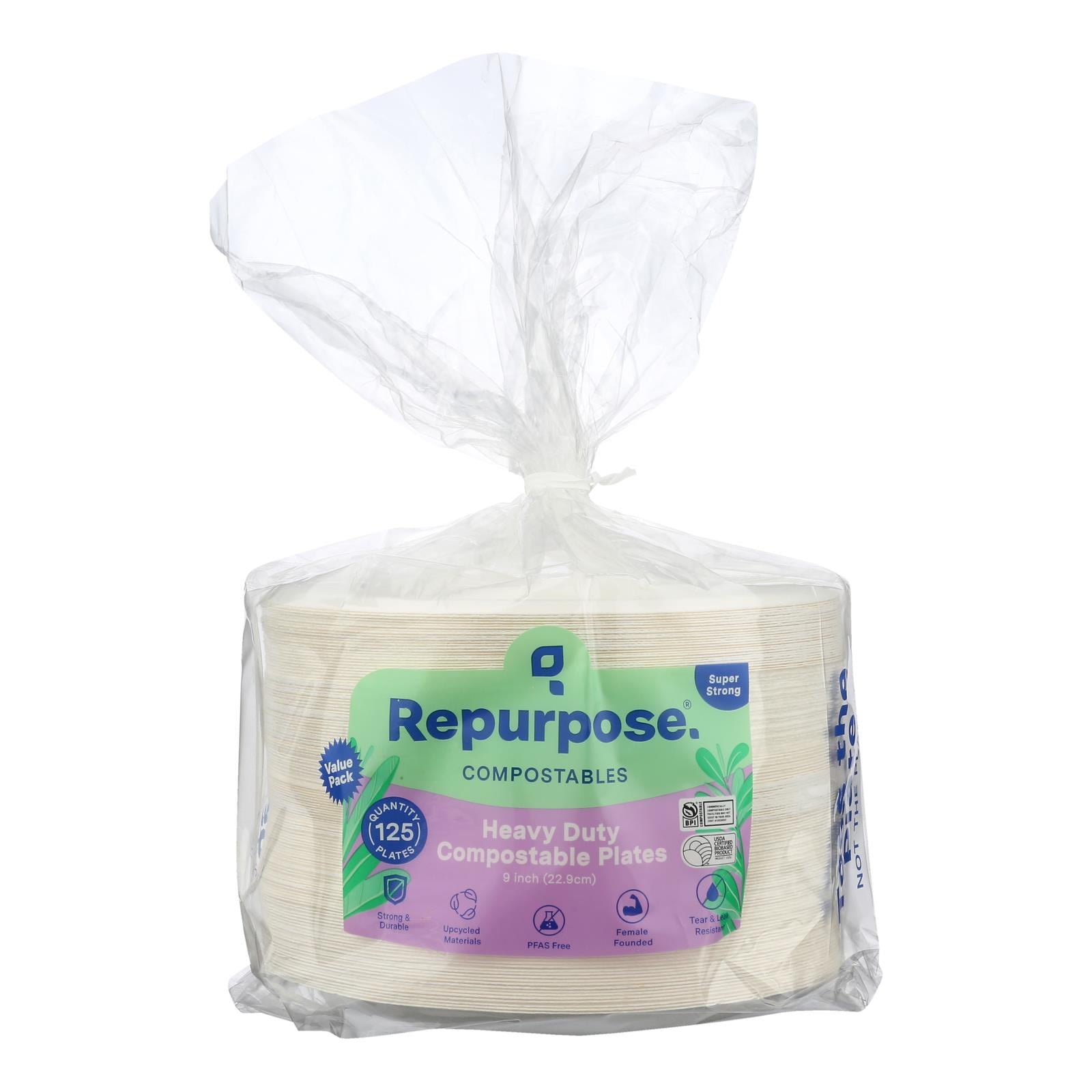 Repurpose - Plates Heavy Duty Compost - Case of 4-125 Count - Walmart.com