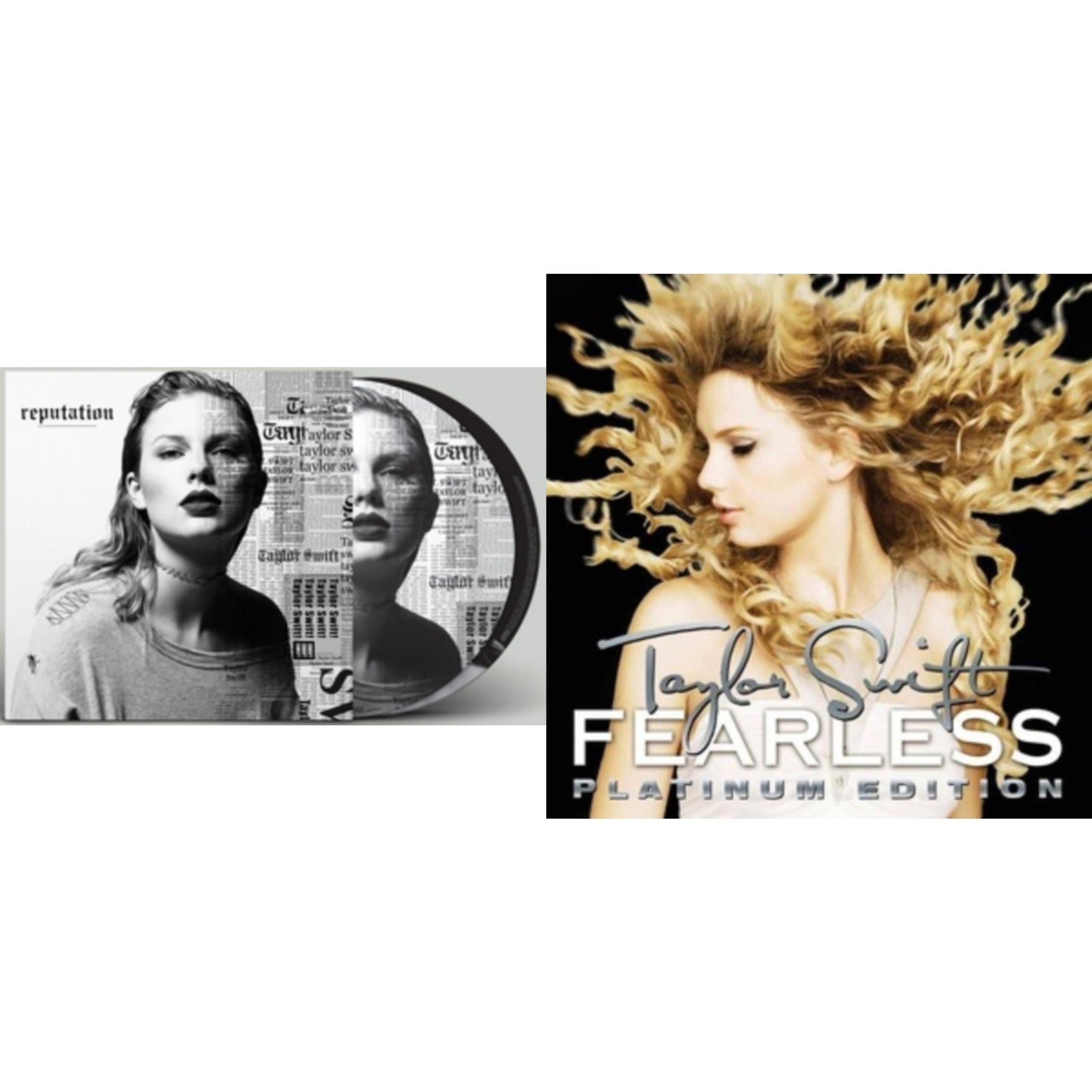 Reputation (Picture Disc) & Fearless Platinum Edition [LP Vinyl Bundle ...