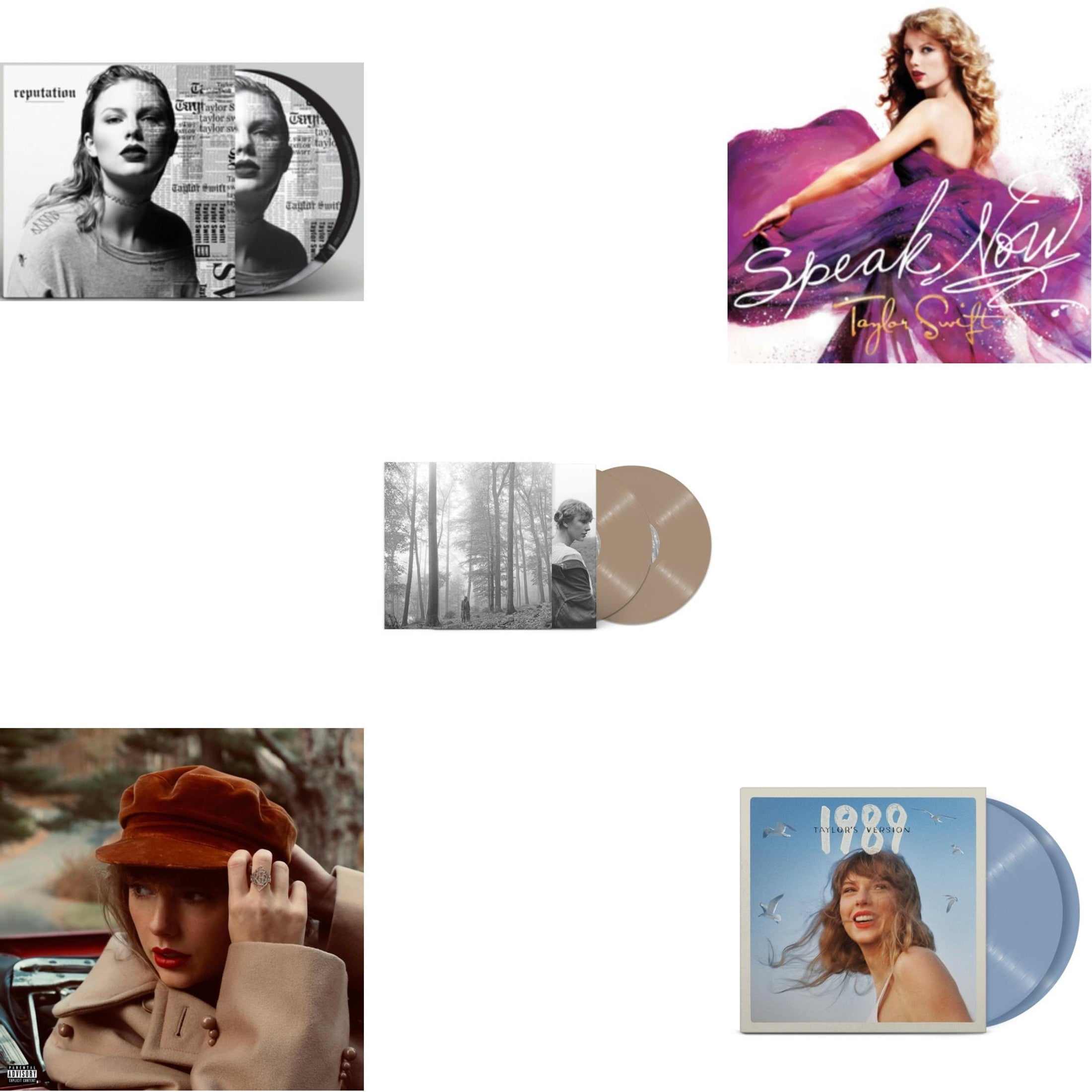 Reputation (Picture Disc) & Red (Taylor's Version) (4LP) & Folklore (X ...
