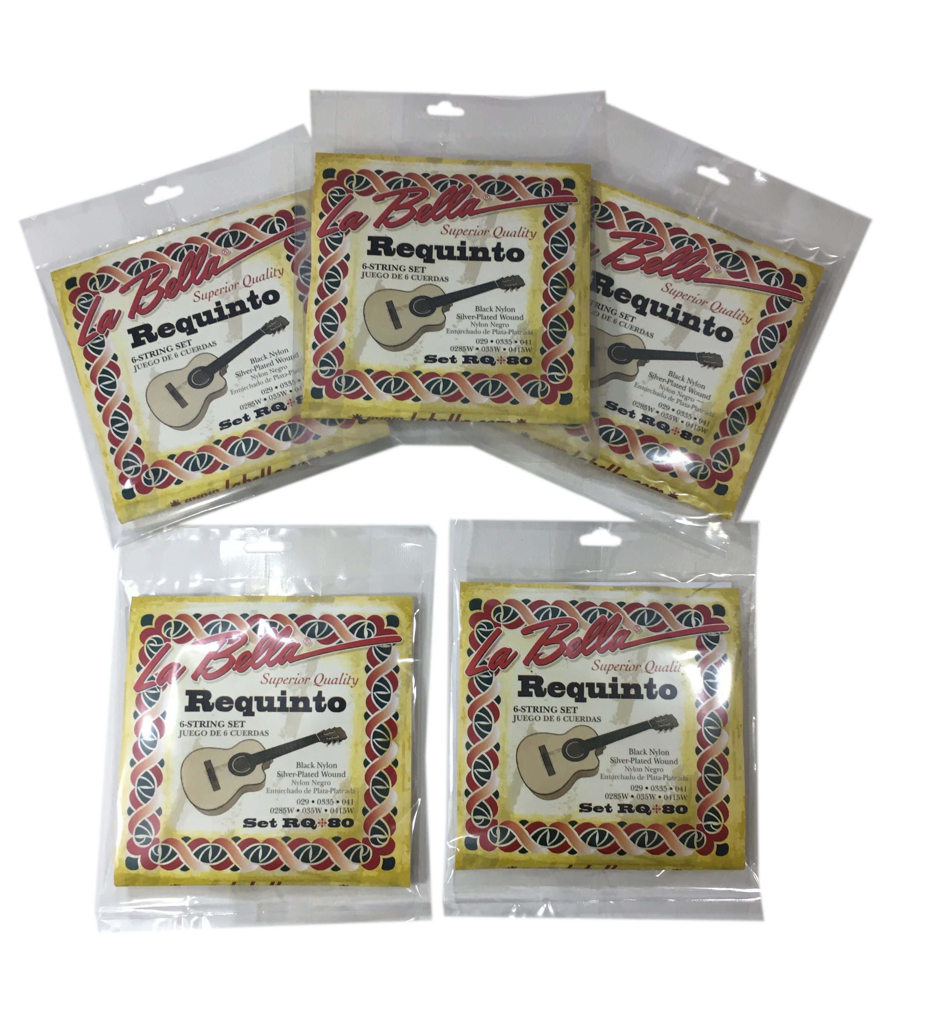 Requinto Cuerdas de La Bella String Set (5-Packs) - 6 Strings - Juego ...