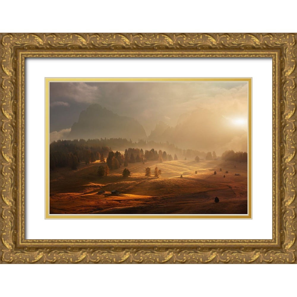 Rericha, Daniel 14x11 Gold Ornate Wood Framed with Double Matting ...