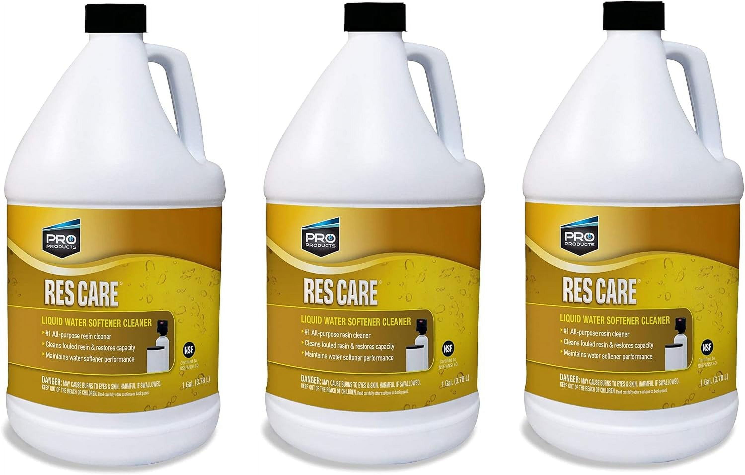 ResCare RK02B All-Purpose Water Softener Cleaner Liquid Refill, 1 Gallon, 3 Pack - Walmart.com