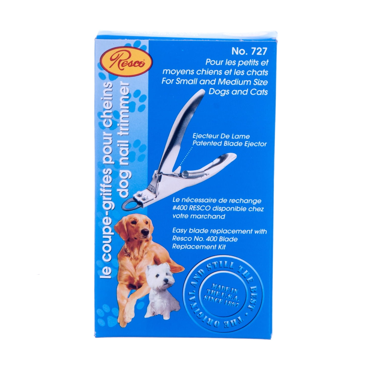 Resco Original Deluxe Dog, Cat, and Pet Nail/Claw Clippers. Best USA ...