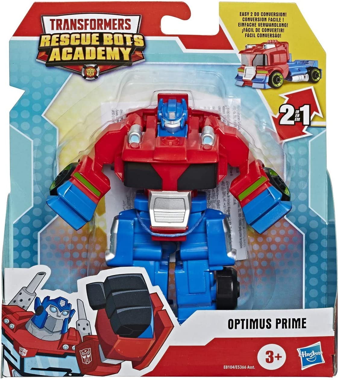 Rescue Bots Academy Optimus Prime 4.5" Toy Converting Action Figure - Walmart.com