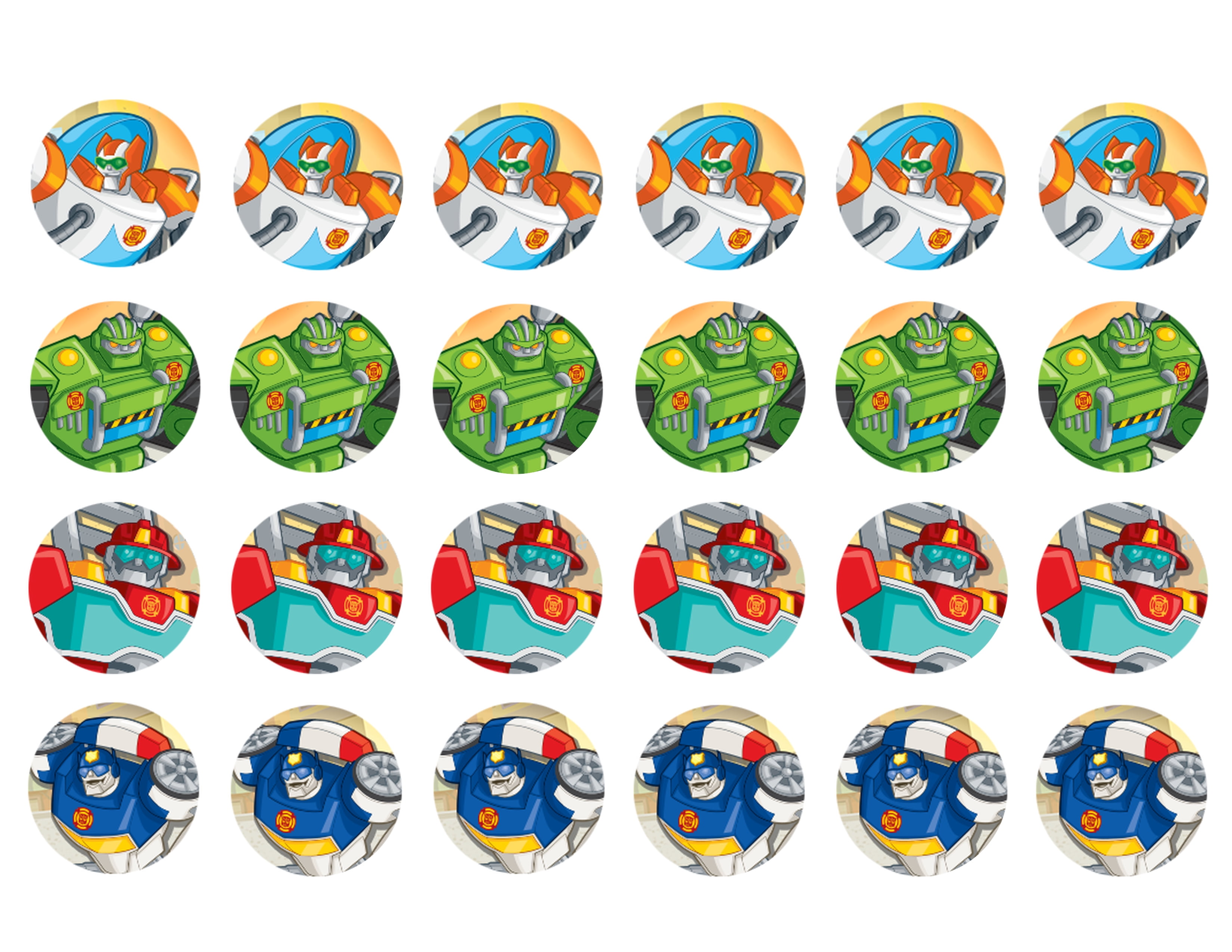 Rescue Bots ~ Cupcake Topper ~ Edible Frosting Image ABPID14808 ...