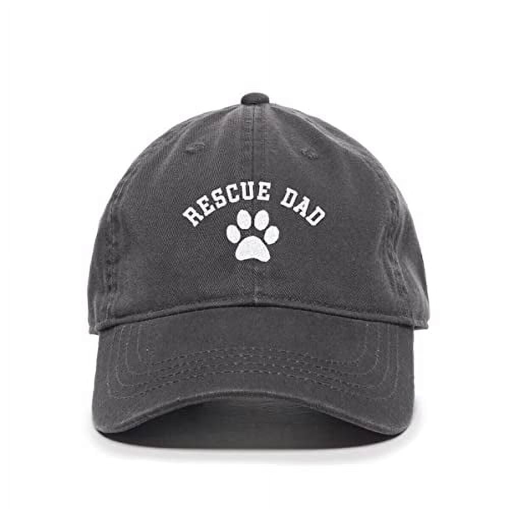 Rescue Dad Baseball Cap Embroidered Cotton Adjustable Dad Hat Charcoal ...