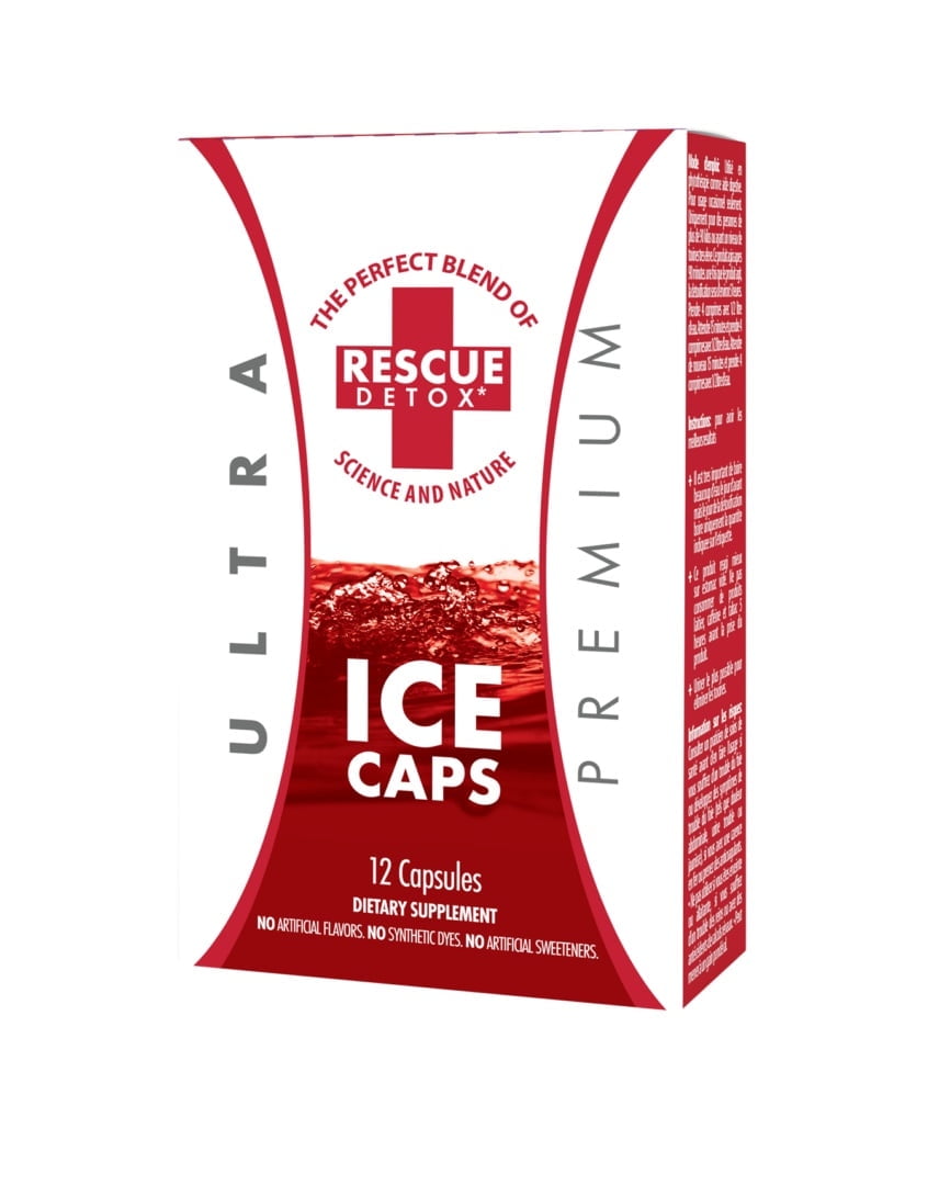 Rescue Detox, ICE CAPS, 12ct, Concentrated Cleansing Capsules - Walmart.com