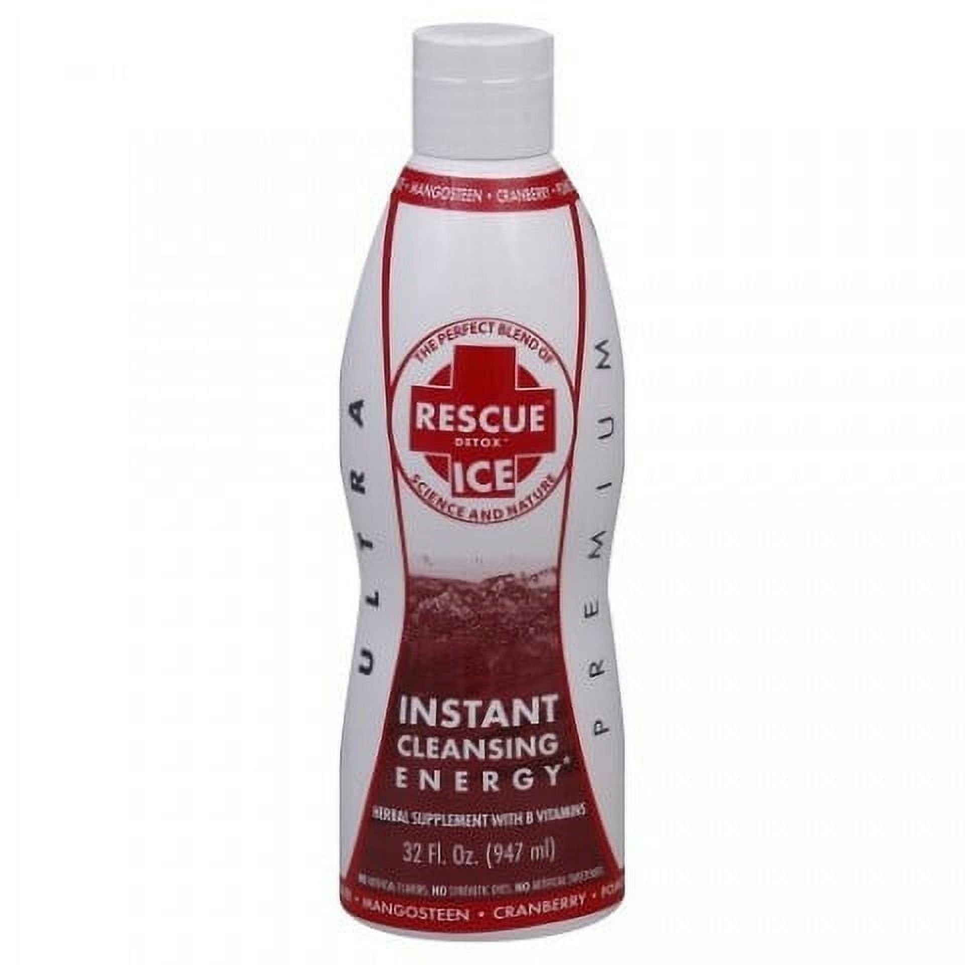 Rescue Detox Ice 32oz Cranberry Drink for Fast Natural Body Cleansing ...