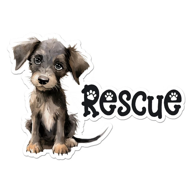 Rescue Puppy Dog Sticker Phone Decal Water Bottle Stickers Car Decals ...