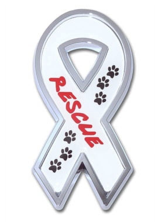 Rescue Ribbon Chrome Emblem - Walmart.com