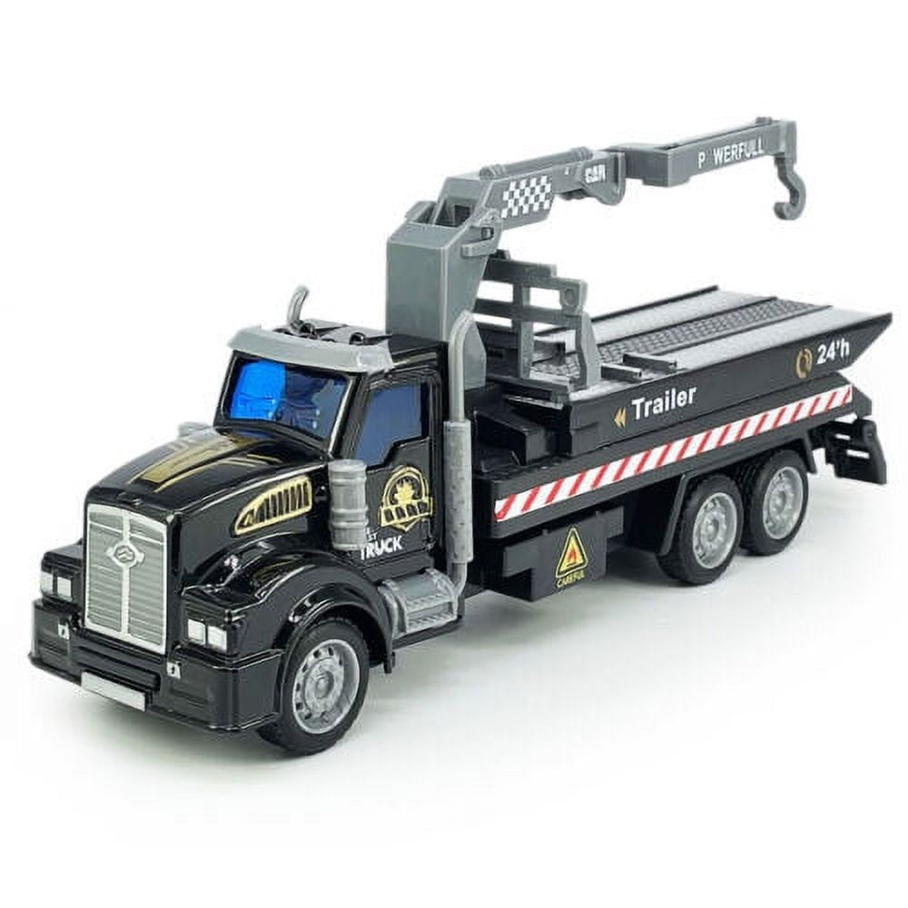 Rescue Trailer Truck Toy 1/36 Scale Model Car Diecast Toy Trucks for ...