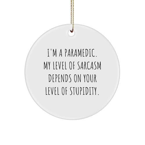 Rescue Worker Humor Circle Ornament, Funny Quote Gifts from Friends ...