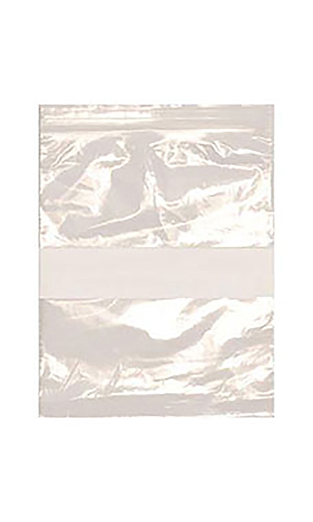 SSWBasics Resealable 6 x 9 inch Clear Plastic Bags With White Block ...