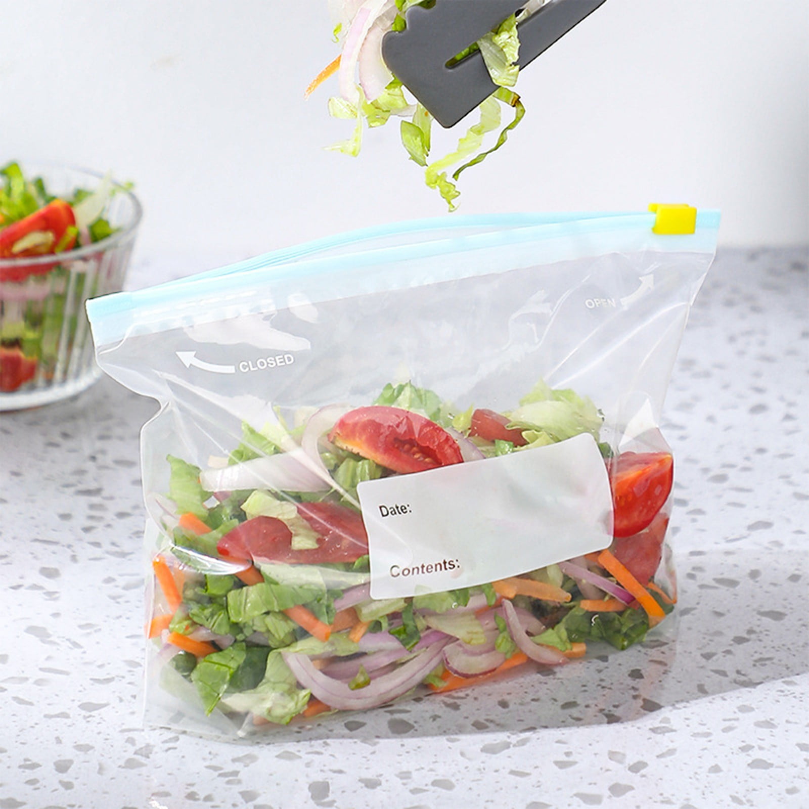 Resealable Food Storage Bags Airtight Ziplock Pouches Food Grade ...