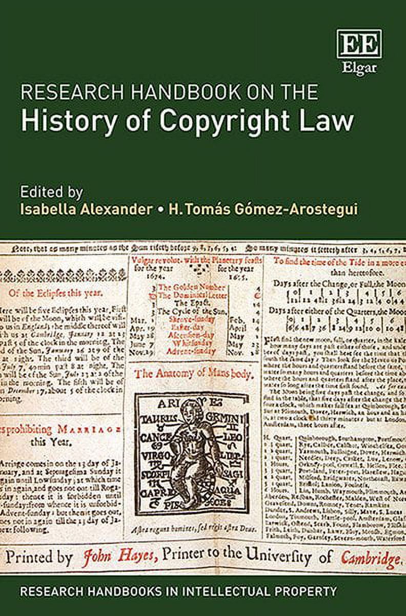 Research Handbook on the History of Copyright Law - Walmart.com