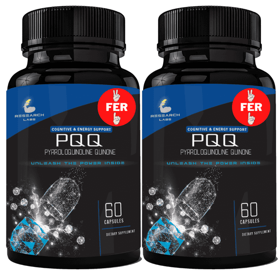 Research Labs PQQ Supplement, 20mg Capsules, High Bioavailability, Antioxidant, Mitochondria ...