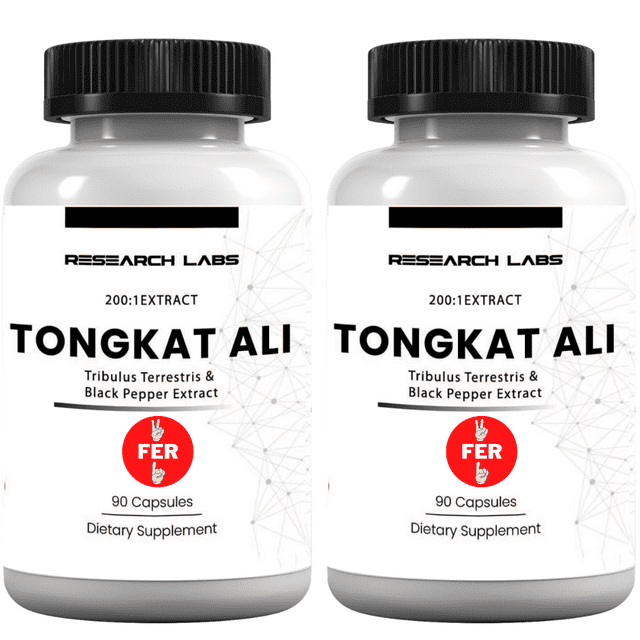 Research Labs Mood Support Tongkat Ali Supplement, 200x Strength ...