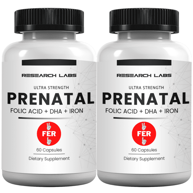 Research Labs Prenatal Vitamins for Women 2 Fer 1 Ad: 6X More ...