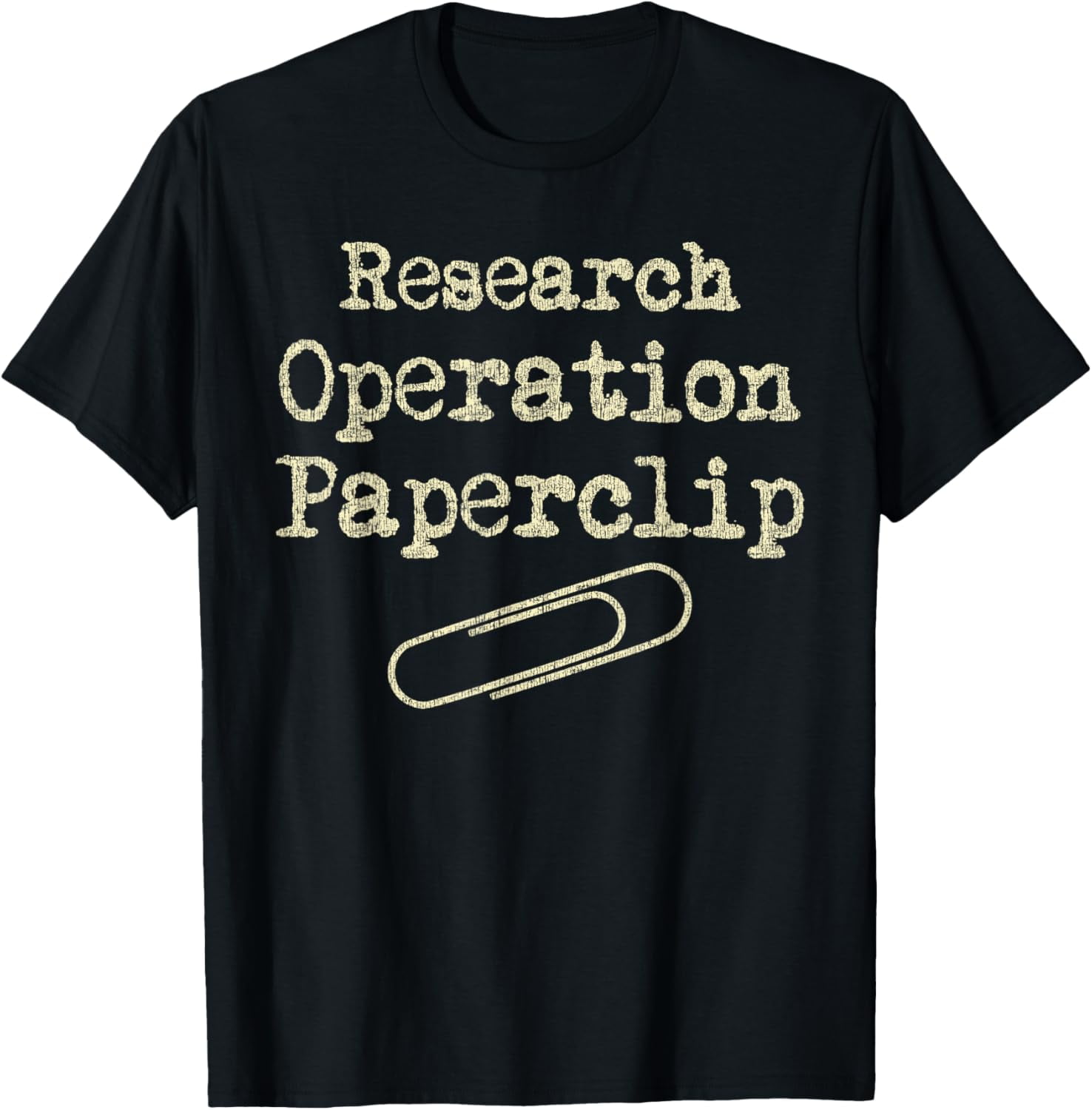 Research Operation Paperclip Simple Graphic T-Shirt - Walmart.com