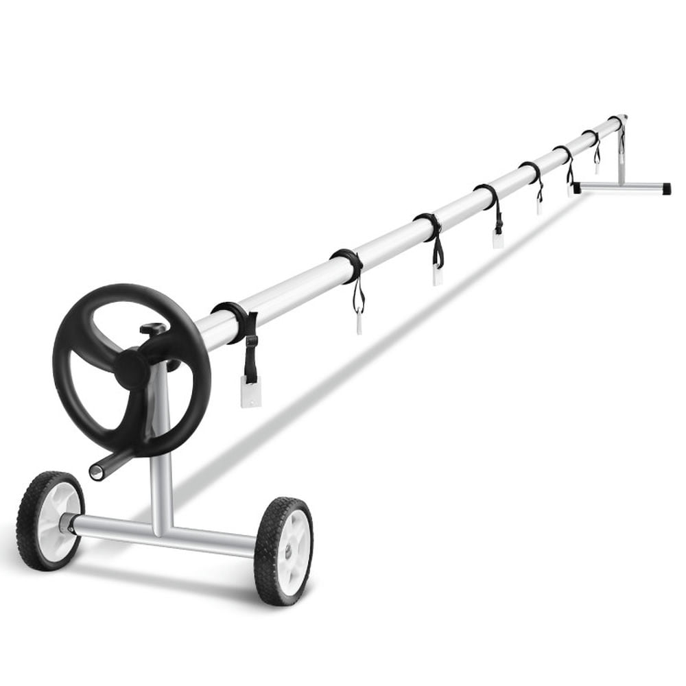 Resenkos 22 Ft Pool Cover Reel Set Aluminum In-ground Swimming Solar ...