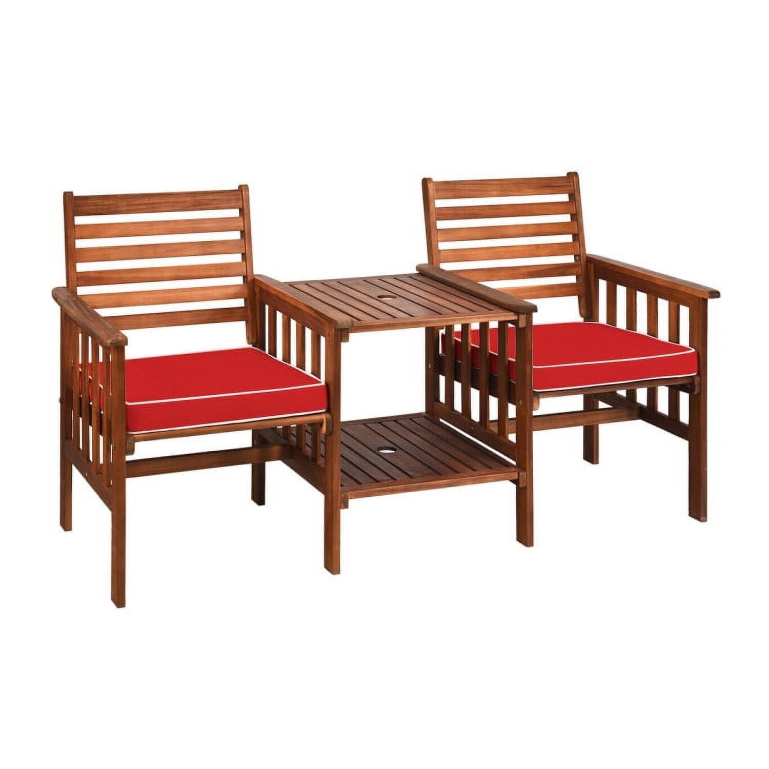 Resenkos 3 pcs Outdoor Patio Table Chairs Set, Small Patio Conversation ...
