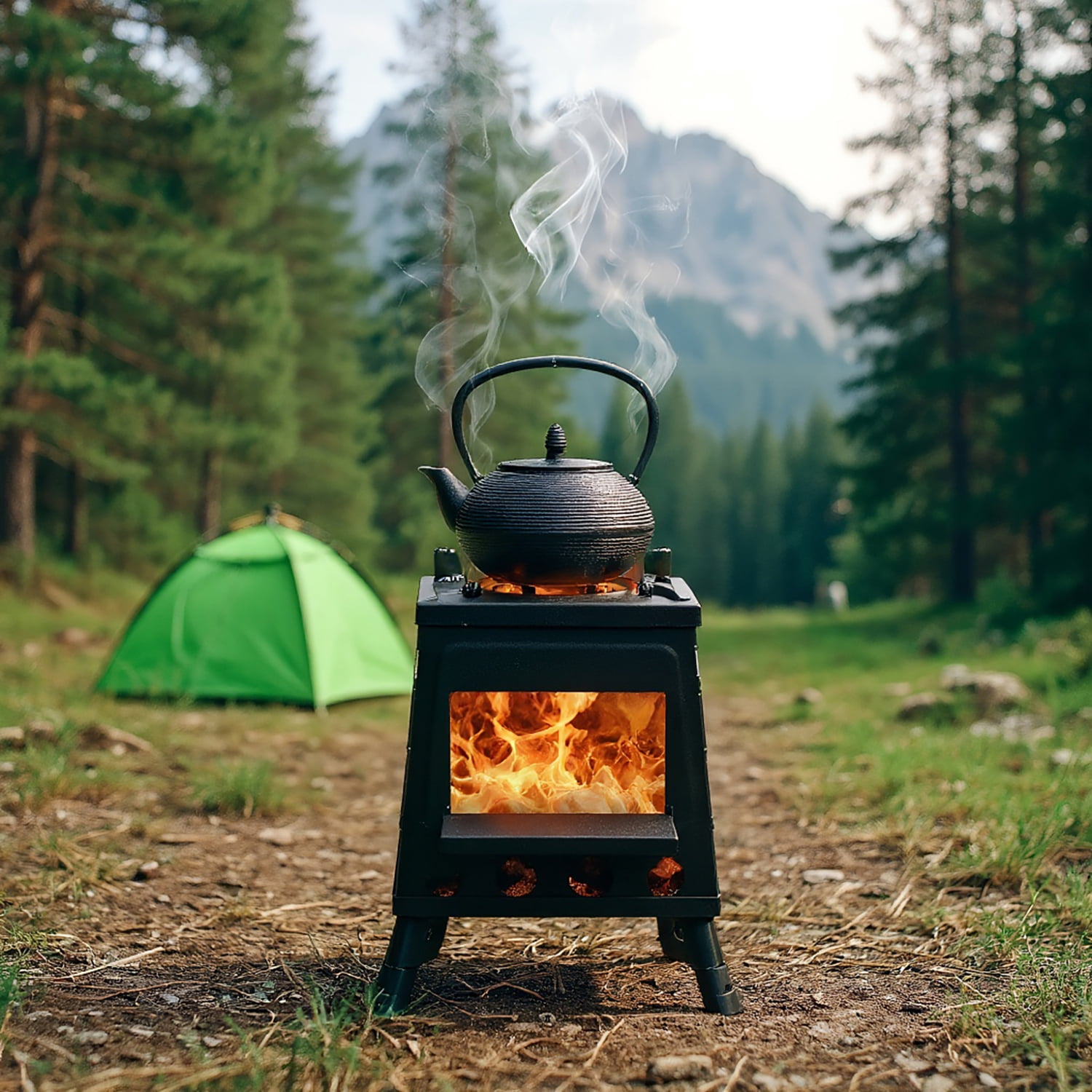 Resenkos 36*36*46.5cm wood camping stove， High Efficiency Heating with ...