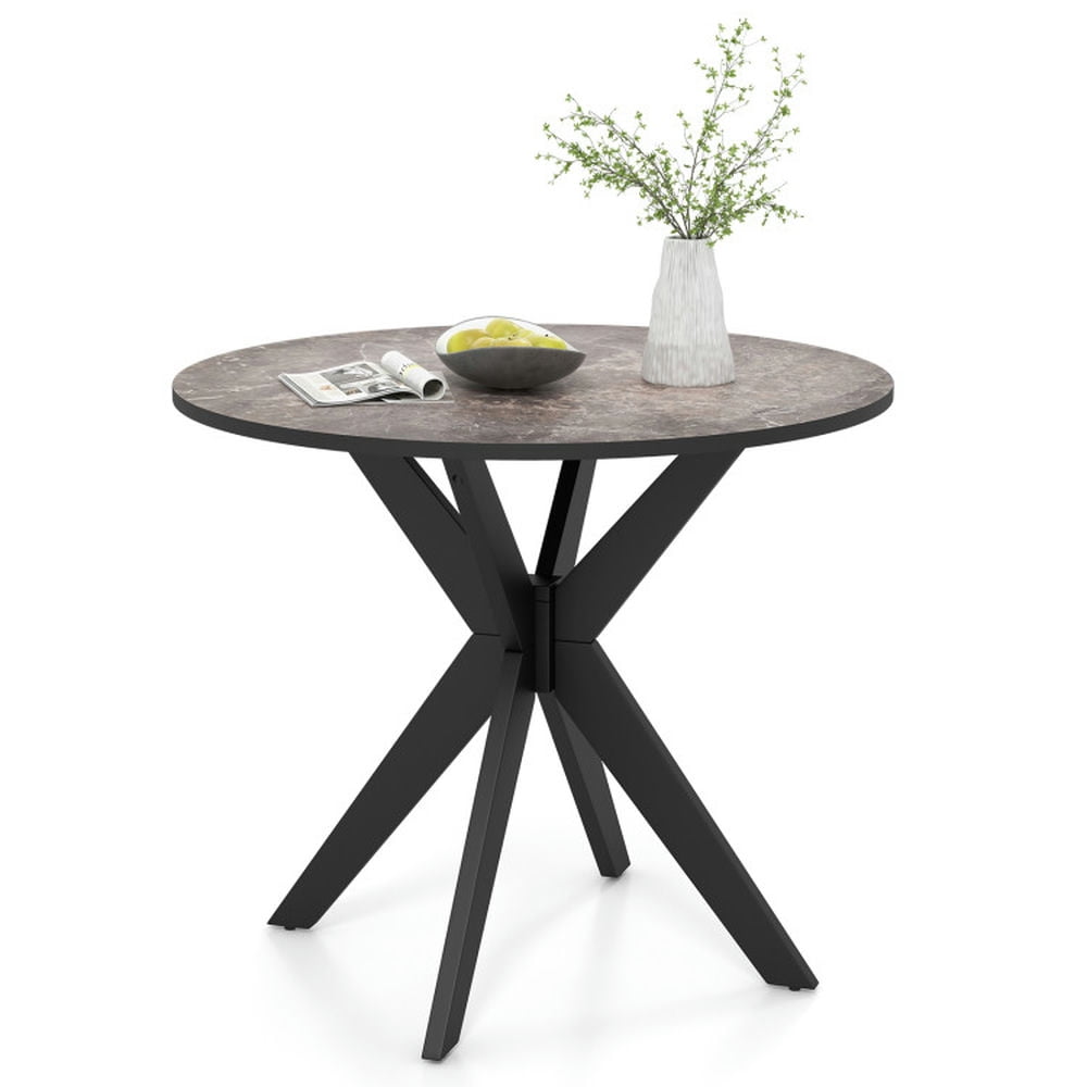 Resenkos 36-Inch Mid Century Modern Kitchen Table with Faux Marble ...