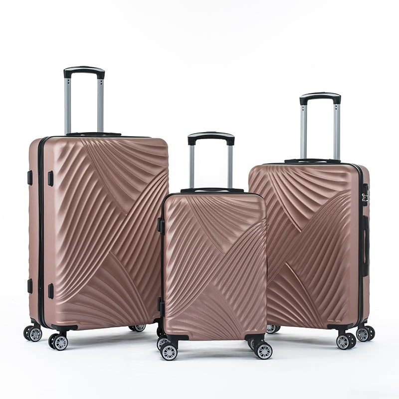 "Veryke 3Pcs Traveler Style Luggage Set, 20""+24""+28"" ABS+PC Nested ...