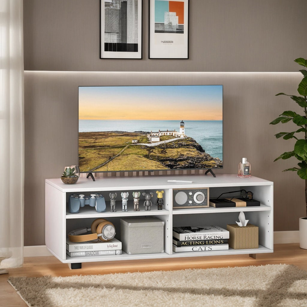 Resenkos 4-Cube TV Stand for TV up to 45 Inch with 5 Positions ...