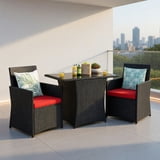 Resenkos Patio Rattan Furniture Set for Restaurant Seating - Walmart ...