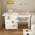 Resenkos 4-in-1 Folding Table - Multi-Functional Craft Station & Desk ...