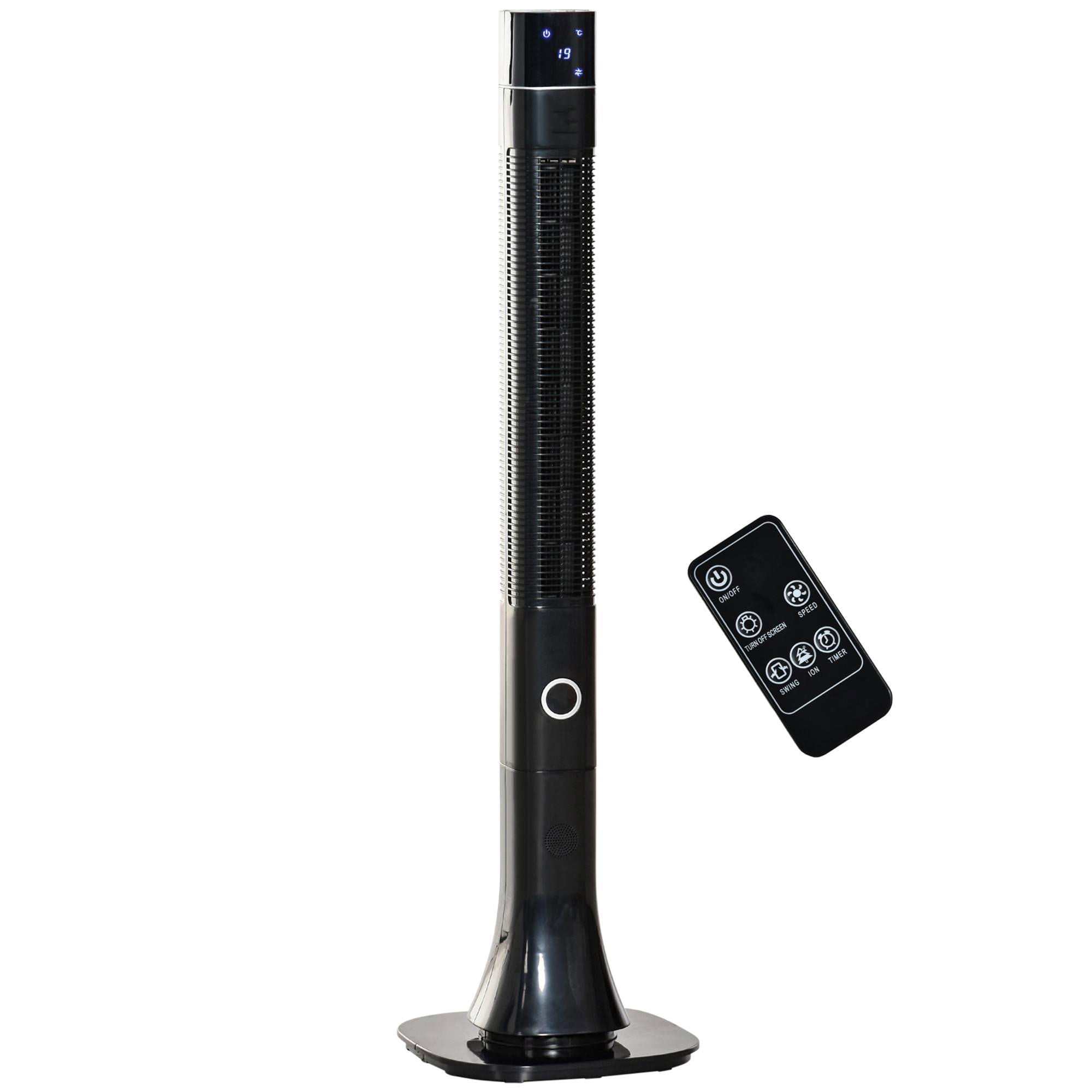 Resenkos 47.25" Oscillating Tower Fan Cooling for Bedroom with 3 Speeds ...