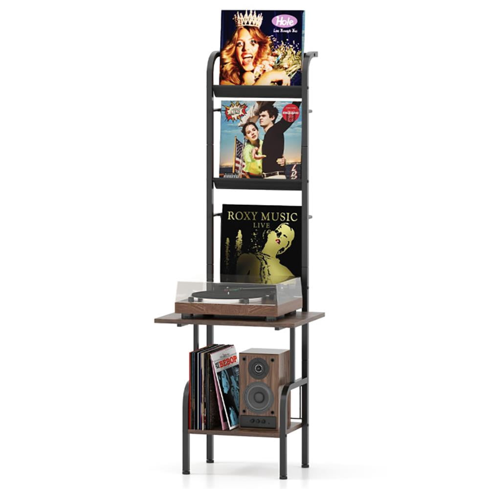 Resenkos 5-Tier Record Player Stand with Vinyl Display Shelf and Record ...